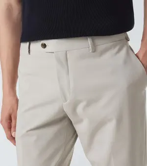 LARDINI Cotton-blend Slim Pants