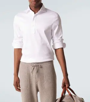 Brunello Cucinelli Cotton Jersey Polo Shirt