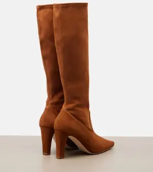 Manolo Blahnik Suede Knee-high Boots - Brown