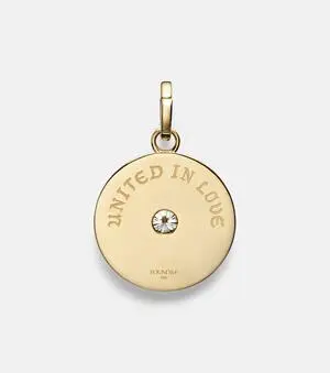 FOUNDRAE True Love Lovestruck Commitment Medium 18kt Pendant With Diamonds