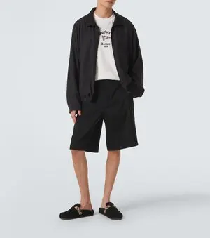 Burberry Embroidered Cotton Jersey T-shirt