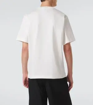Burberry Embroidered Cotton Jersey T-shirt