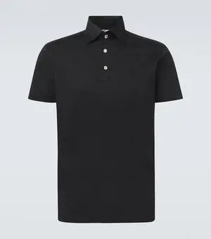 Kiton Cotton Polo Shirt - Black