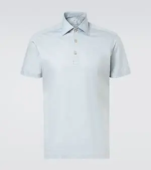 Kiton Cotton Polo Shirt - Blue