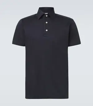 Kiton Cotton Polo Shirt - Blue