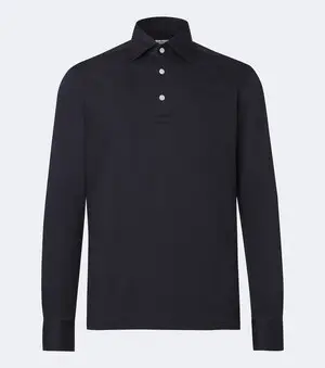 Kiton Cotton Polo Shirt - Blue