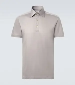 Kiton Cotton Polo Shirt - Grey