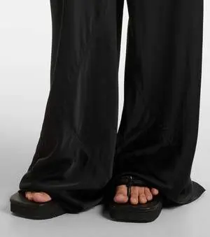 Rick Owens Wide-leg Bias Cady Crêpe Pants