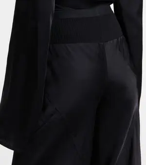 Rick Owens Wide-leg Bias Cady Crêpe Pants