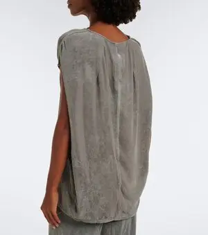 Rick Owens Velvet Top - Grey