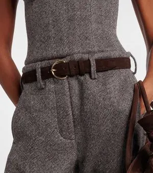 Magda Butrym Suede Belt - Brown