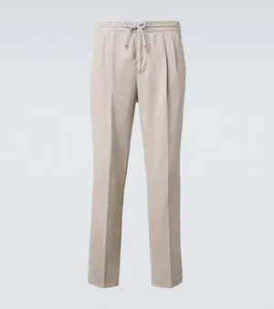Brunello Cucinelli Brunello Cucinelli Cotton Corduroy Tapered Pants Beige