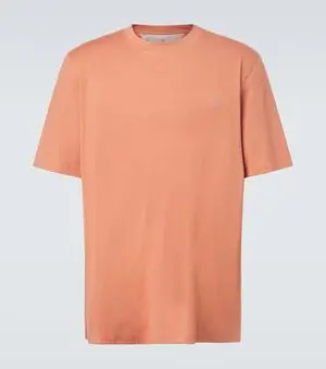 Brunello Cucinelli Logo Cotton Jersey T-shirt - Pink