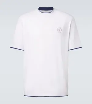 Brunello Cucinelli Logo Cotton Jersey T-shirt - White