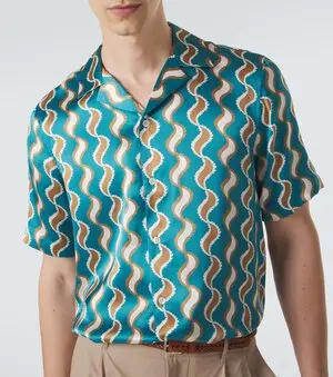 Frescobol Carioca Roberto Printed Silk Shirt - Multicoloured