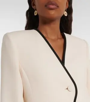 Valentino Garavani Crepe Couture Scalloped Jacket
