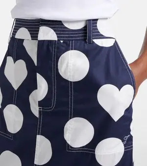 Jacquemus Cabana Printed Cotton Poplin Midi Skirt