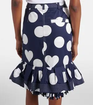 Jacquemus Cabana Printed Cotton Poplin Midi Skirt