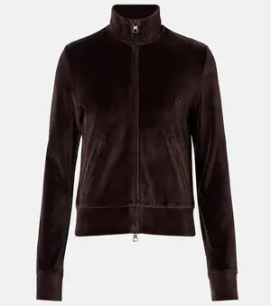 COURREGES Cotton-blend Velvet Track Jacket