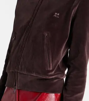 COURREGES Cotton-blend Velvet Track Jacket