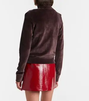 COURREGES Cotton-blend Velvet Track Jacket