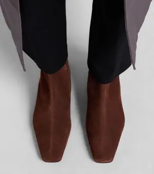 Proenza Schouler Suede Ankle Boots - Brown