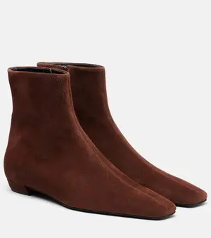Proenza Schouler Suede Ankle Boots - Brown