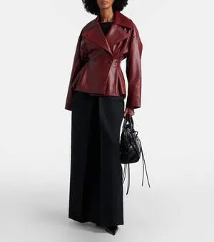 Balenciaga Le City Medium Leather Top-handle Bag - Black