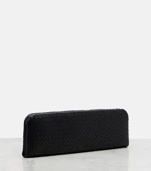 Bottega Veneta Intrecciato Leather Clutch With Tassel Detail