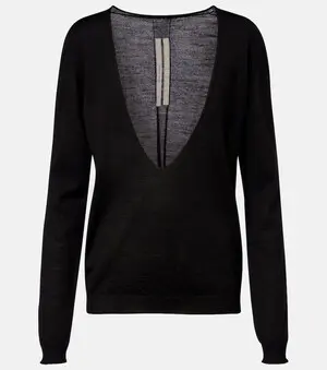 Rick Owens Extreme Virgin Wool Sweater - Black
