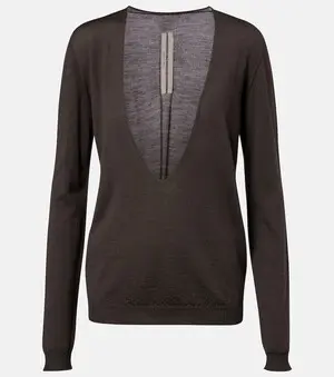 Rick Owens Extreme Virgin Wool Sweater - Brown