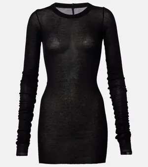 Rick Owens Ribbed Knit Top - Black