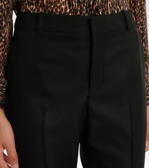 Saint Laurent Cashmere Flared Pants