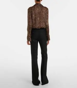 Saint Laurent Cashmere Flared Pants