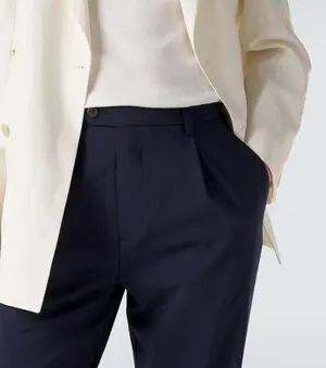 Eleventy Wool-blend Straight Pants
