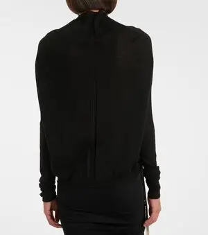 Rick Owens Draped Virgin Wool Sweater