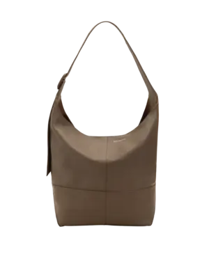 AMI Paris Taurillon Leather Etienne Crossbody Bag - Truffle