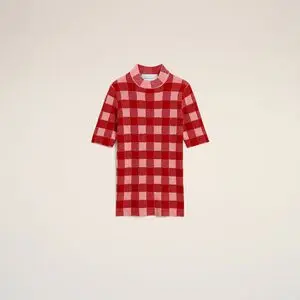 AMI Paris Short Sleeve High Neck Sweater