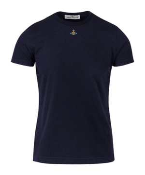 VIVIENNE WESTWOOD Orb Logo Embroidered Crewneck T-shirt - Black