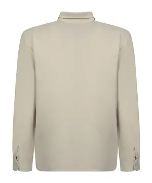 ZANONE Crepe Long Sleeve Polo Shirt