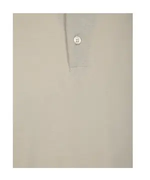 ZANONE Crepe Long Sleeve Polo Shirt