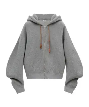 Loewe Flamenco Zip-up Hoodie - Grey