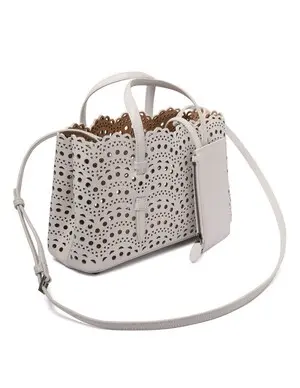 Alaïa Vienne Perforated Open Top Handbag