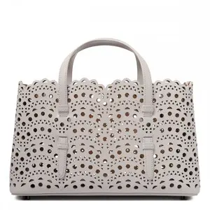 Alaïa Vienne Perforated Open Top Handbag