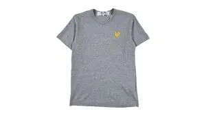 Play Comme Des Garcon P1t216 Play Gold Heart T-shirt - Grey