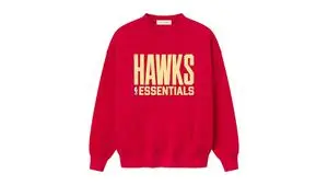 Fear Of God Essentials Hawks Sport Crewneck Sweatshirt - Red