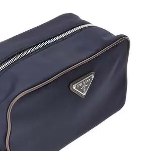 Prada Leather And Re-nylon 'speedrock' Pouch