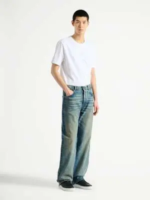 Balmain Loose-fit Vintage Wash Jeans - Blue