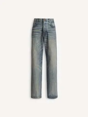 Balmain Loose-fit Vintage Wash Jeans