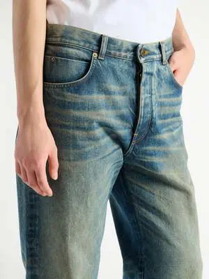 Balmain Loose-fit Vintage Wash Jeans